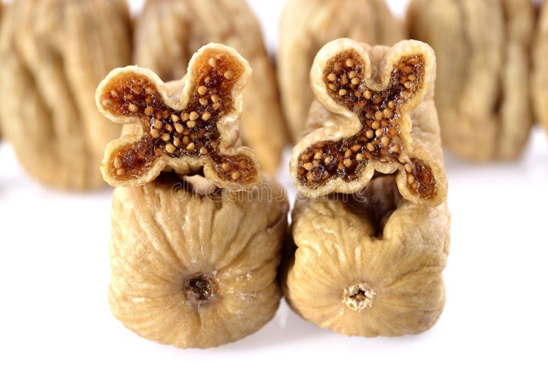 Dried Figs, Top View. Dried Soft Figs from Morocco, Taberrant. Stock ...