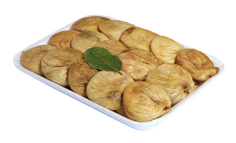 Dried Figs in the Box on a White Background Stock Image - Image of ...