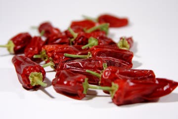 Dried Firecracker Chili Peppers Stock Photo - Image of asian, pepper ...