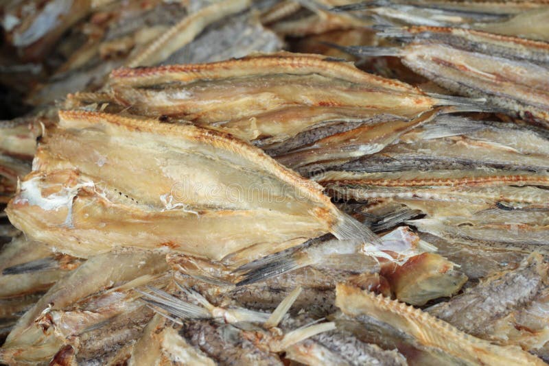 Dried Fish for Cooking in the Market. Stock Photo - Image of cooking ...