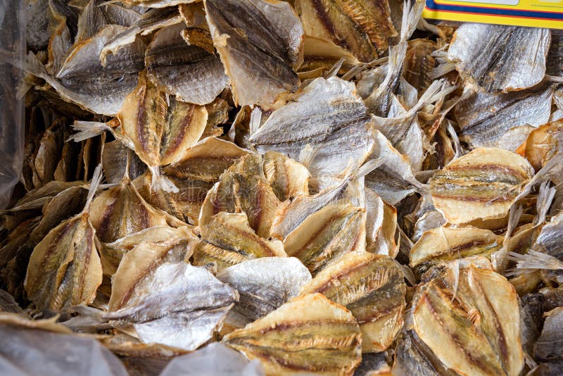 Dried fish at market stock photo. Image of flavored, cuisine - 84727516