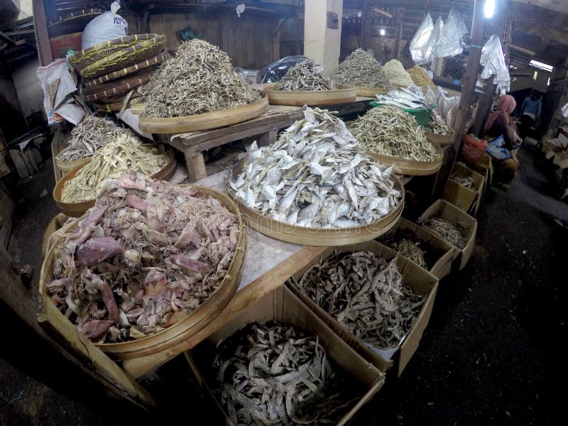 Dried fish editorial stock image. Image of java, merchants - 49170529