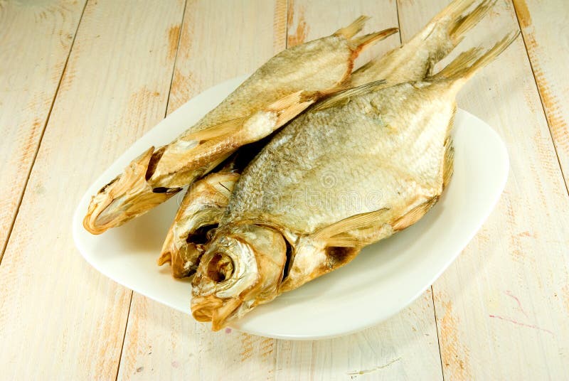 Dried fish on a plate stock image. Image of group, composition - 45334953