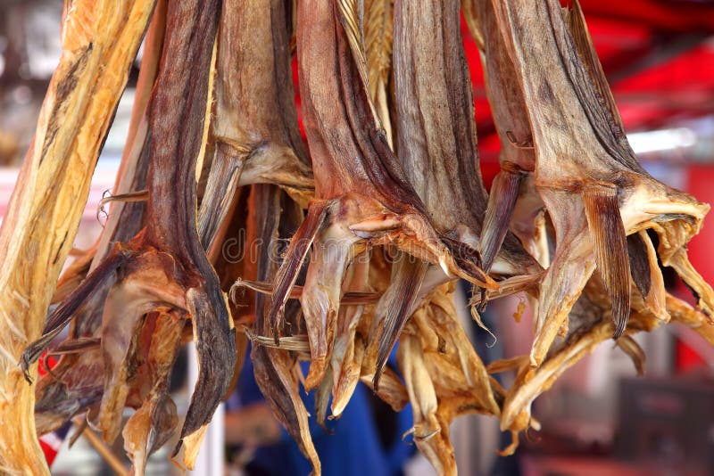 Dried Fish on the Store Counter Stock Image - Image of salted, dinner ...