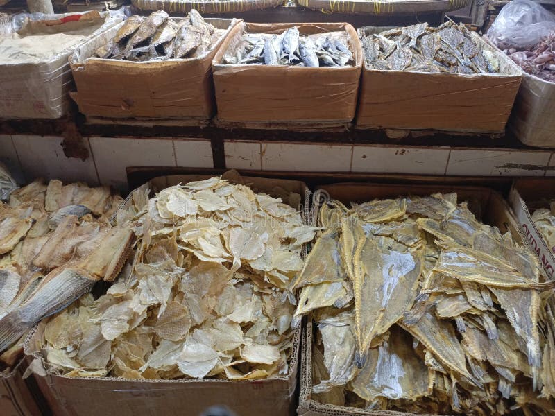 Dried Fish at Traditional Market Stock Photo - Image of traditional ...