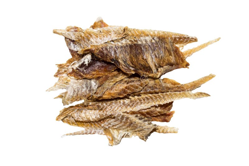 Dried Fish Head Side View.Dried Fish Head.Fish Head on a White ...