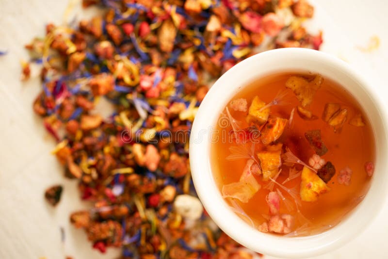 Dried Flower Tea and Petal Tea Stock Image - Image of japan, diet ...