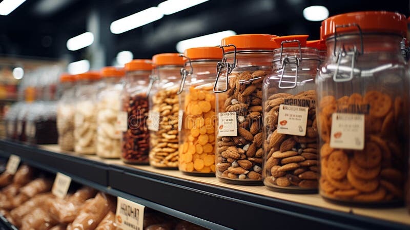 Dried Food Products Display in a Super Store Stock Photo - Image of ...