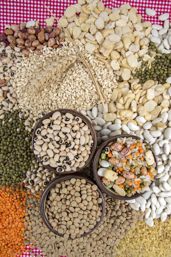 The Dried Foods; Mixed Raw Legumes Stock Photo - Image of bean, organic ...