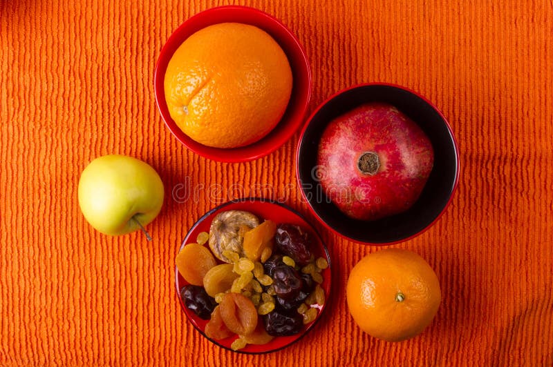 Dried and fresh fruits stock image. Image of exotic, dried - 68051975