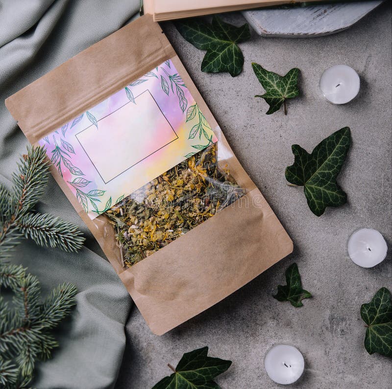 Dried and fresh tea leaves stock photo. Image of organic - 289530822