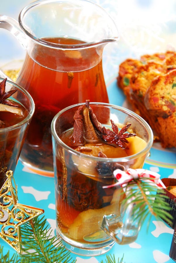 Christmas Compote of Dried Fruits Stock Photo - Image of drink, anise ...
