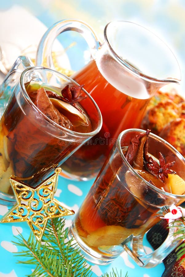Christmas Compote of Dried Fruits Stock Photo - Image of drink, anise ...