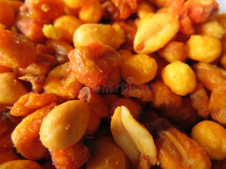 Dried Fruit Snack Peanuts Delicious Hard Corn Stock Photo - Image of ...