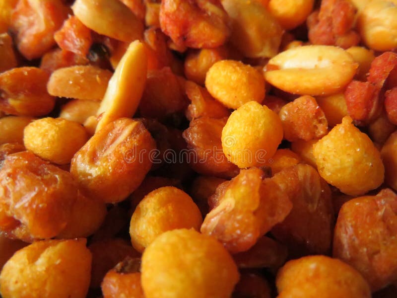 Dried Fruit Snack Peanuts Delicious Hard Corn Stock Image - Image of ...