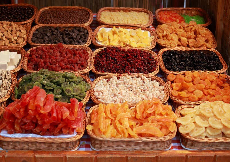 Dried fruit sweets stock image. Image of delight, fruit - 24337971