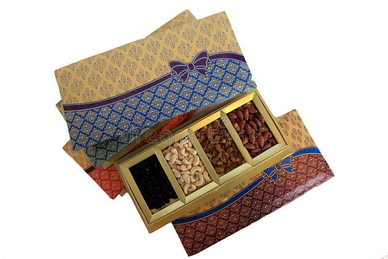 Dried Fruit And Nuts T Box Stock Image Image Of Fruits Snack 100080449