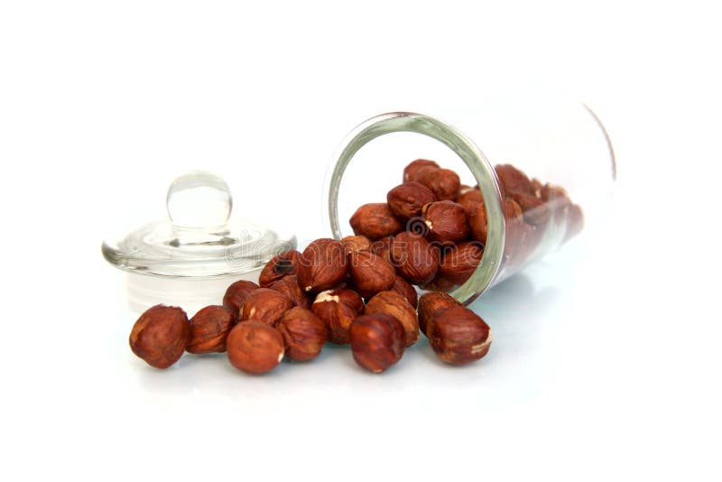 Dried Fruits And Nuts In A Glass Jar Stock Image - Image of peanut ...