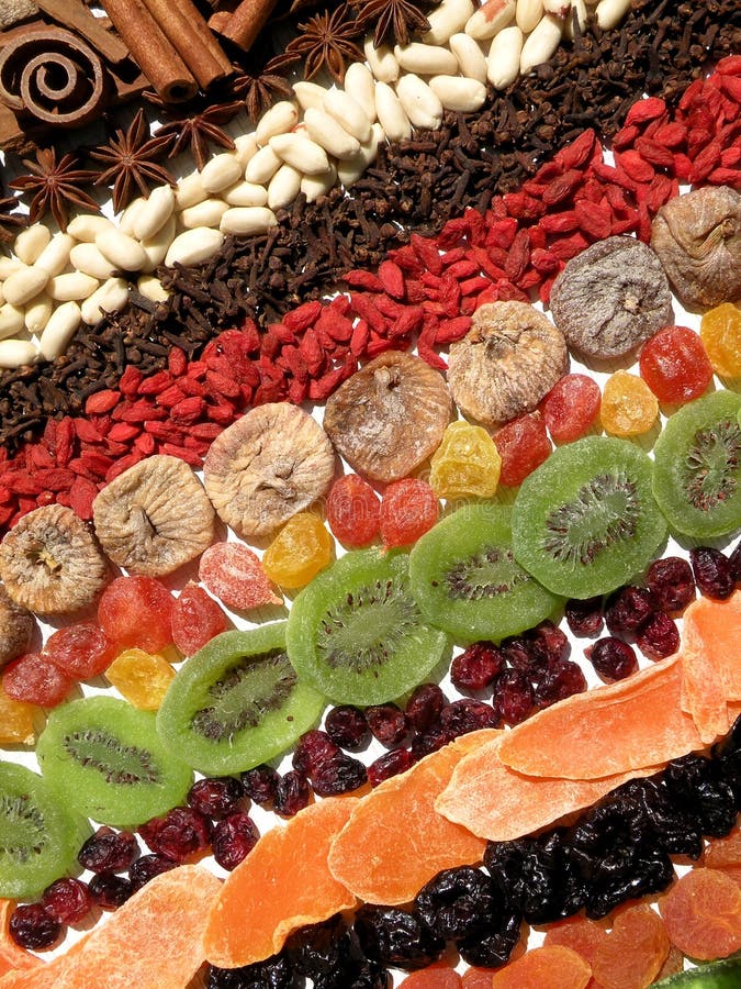 Dried spices and fruits stock image. Image of closeup - 34072017