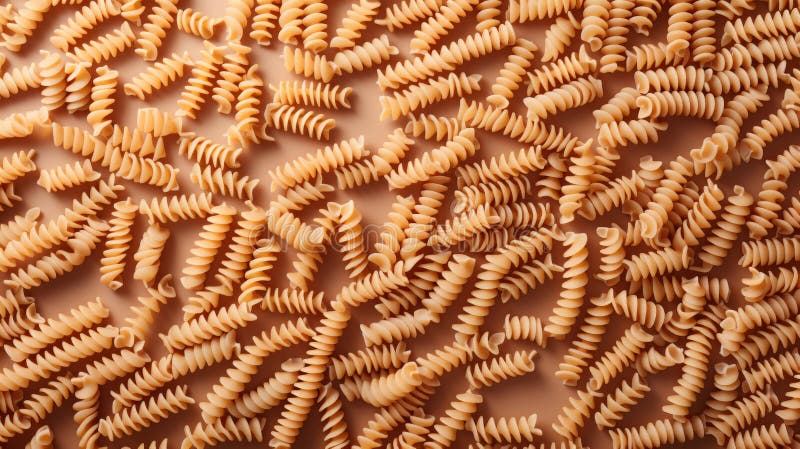 Dried Fusilli Pasta on a Neutral Surface Ready for Cooking in a Vibrant ...