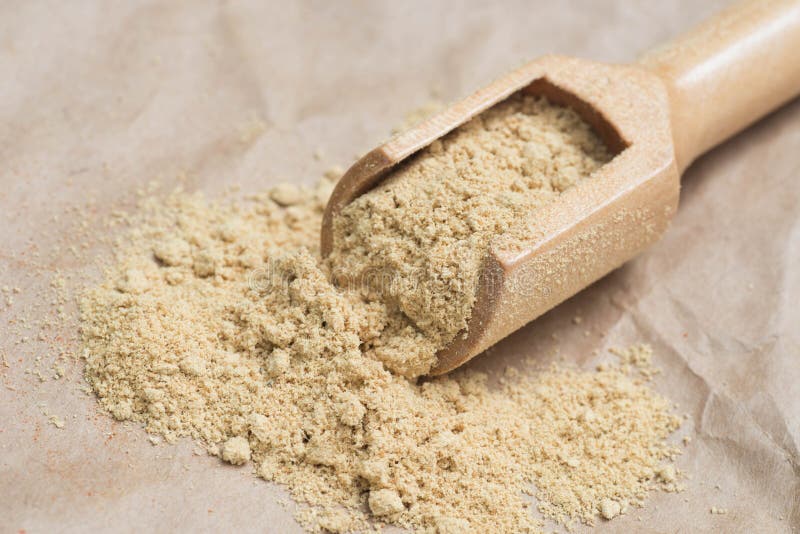 Dried Ginger Ground in Measuring Spoon Stock Photo - Image of nature ...
