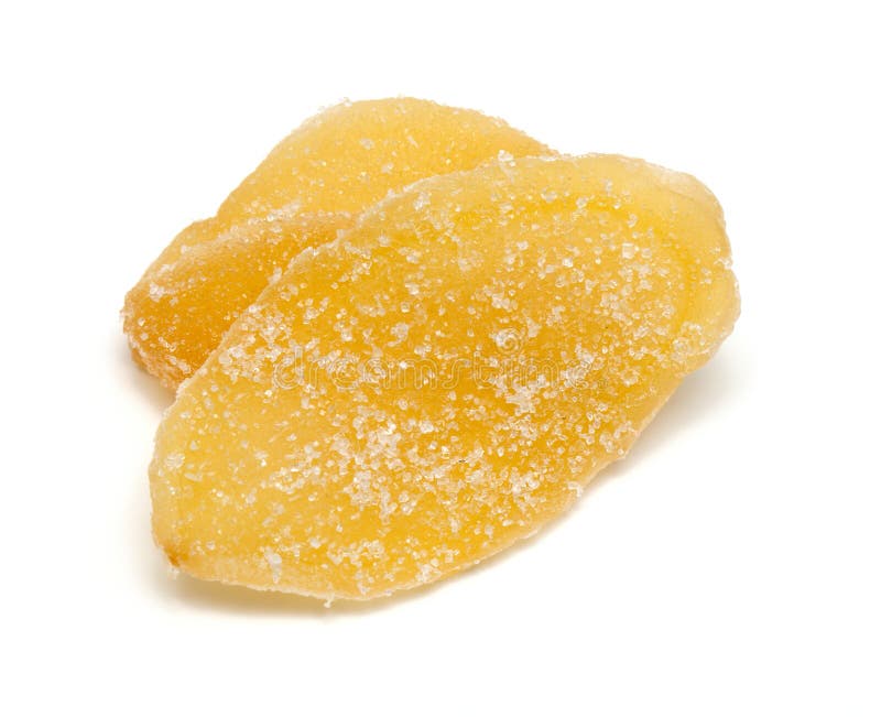 Dried ginger in sugar stock photo. Image of pieces, pungent - 36445506