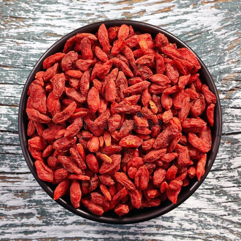 Dried goji berries stock image. Image of herb, diet, organic - 34274089