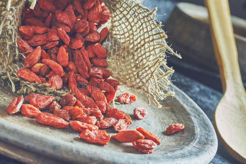 Dried goji berries stock image. Image of antioxidant - 75652173