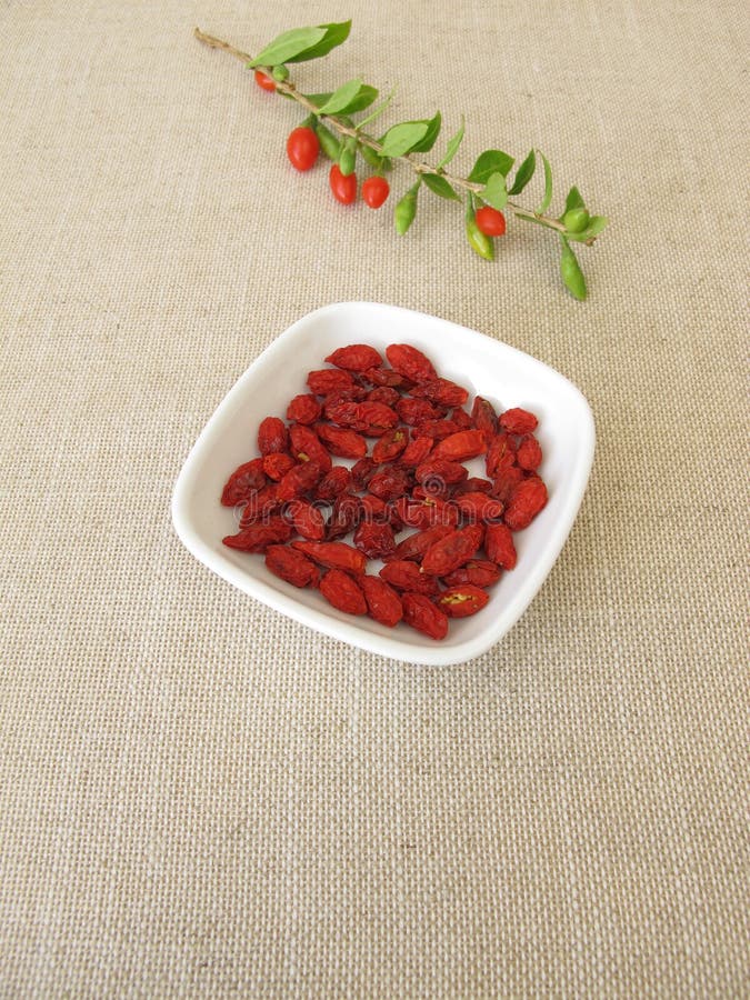 Dried Goji Berries, Wolfberry Stock Image - Image of superfood ...