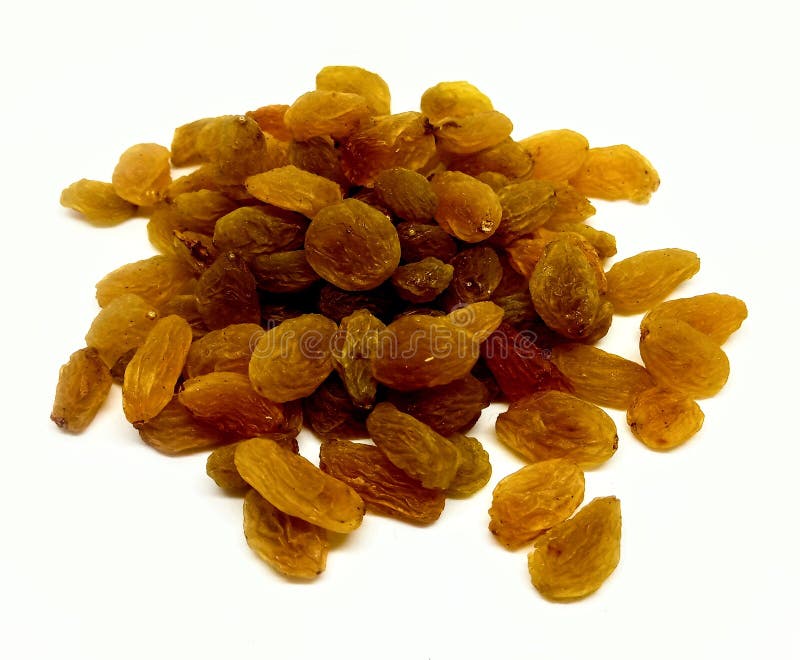 Dried Grapes Raisin in White Background Stock Image - Image of fruit ...