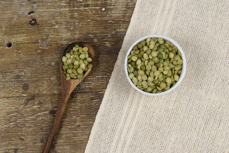 Dried green pea in half stock photo. Image of protein - 148379846