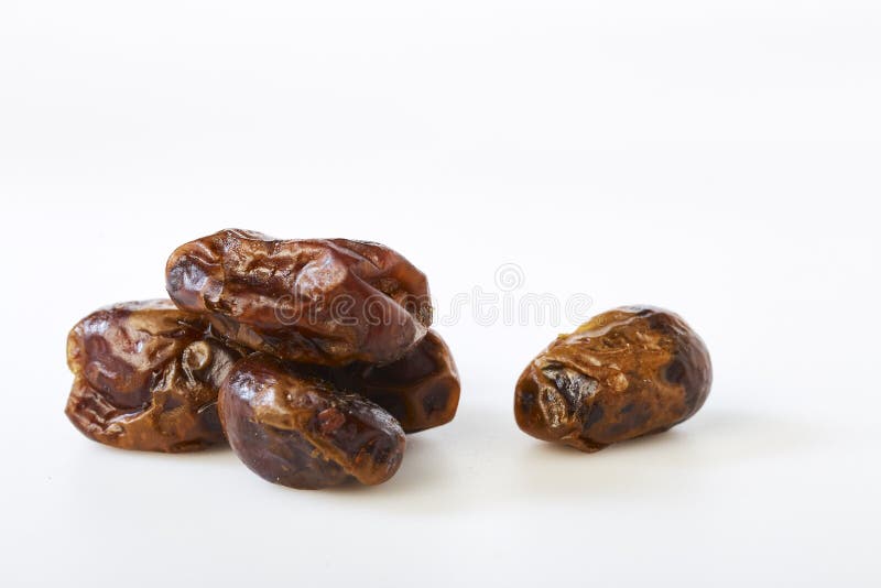 Dried Halawi Dates on a White Stock Photo - Image of noor, path: 132423508