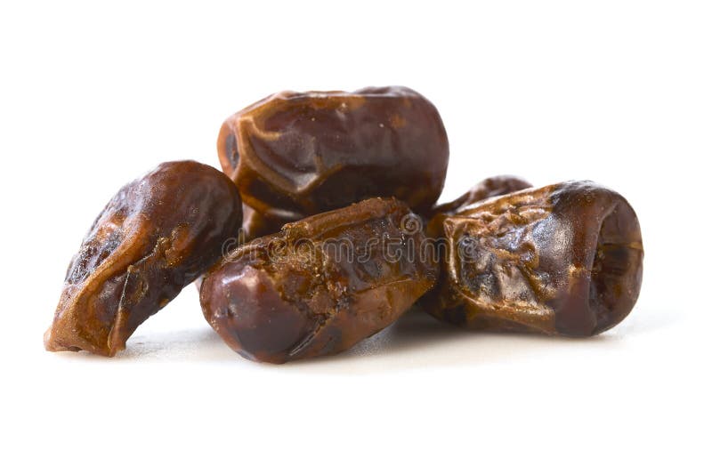 Dried Halawi Dates on a White Stock Photo - Image of noor, path: 132423508