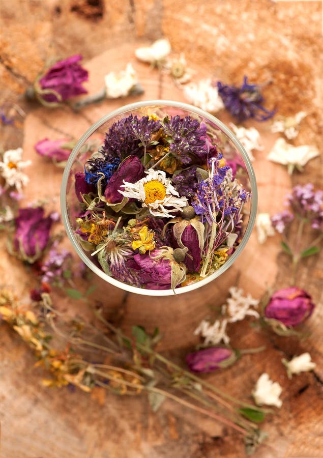 Dried herbs and flowers stock photo. Image of aromatic - 44031284