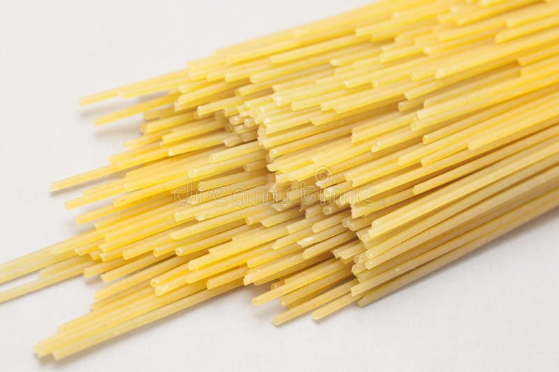 Dried Italian Spaghetti Pasta Stock Image - Image of starchy, diet ...