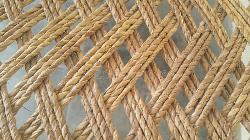Dried Jute Thread or Ropes Interwoven for Making Traditional Bed Called ...