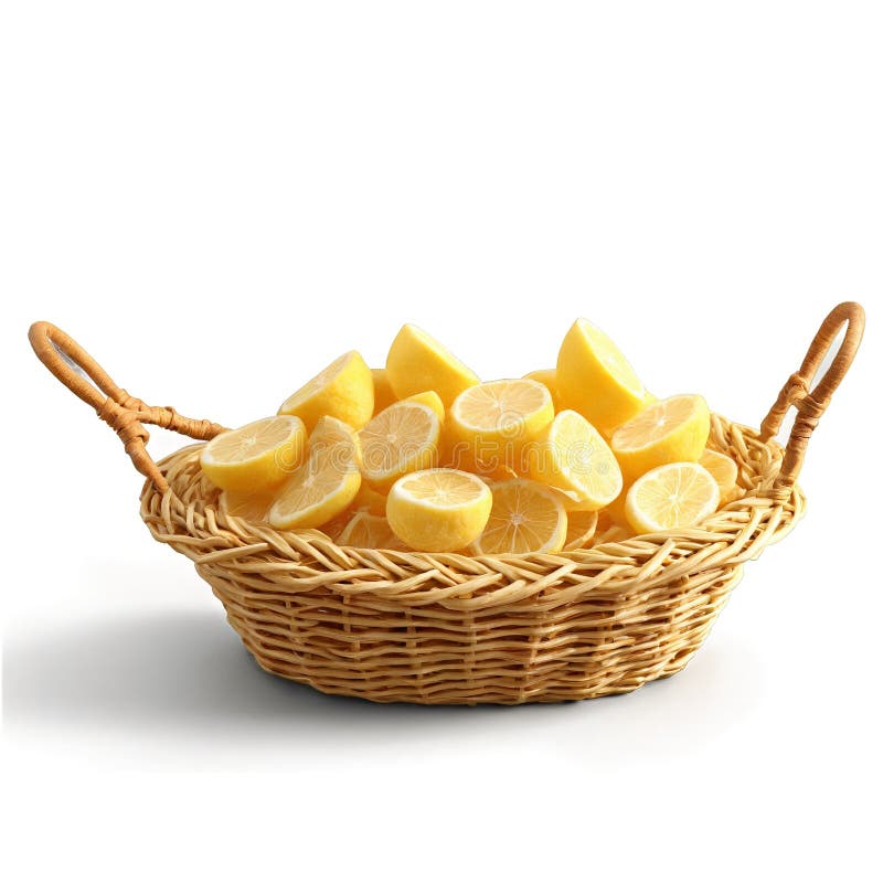Dried Langsat Segments in an Acrobatic Wicker Basket Pale Yellow with a ...