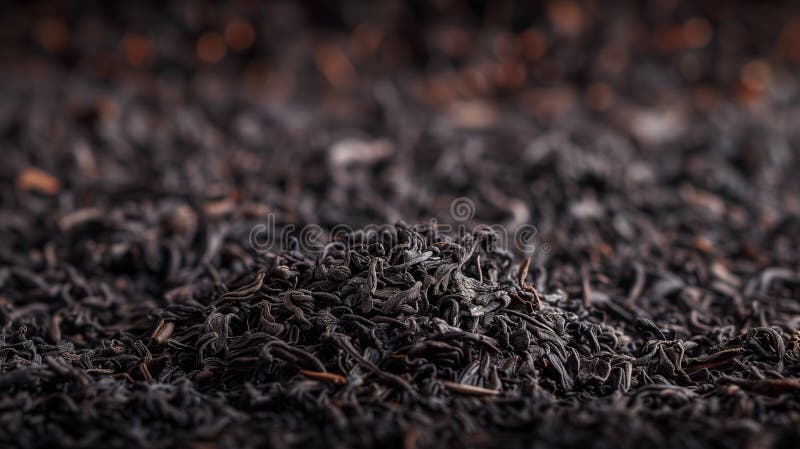 Dried Leaves of Black Tea Texture. AI Generated. Stock Image - Image of ...