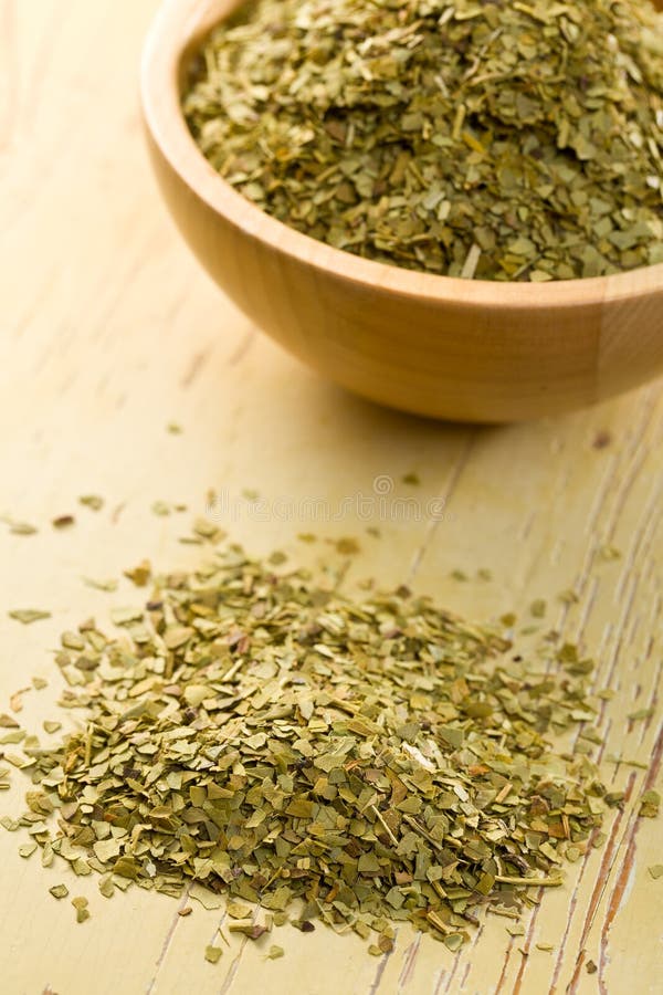 Yerba Mate in a Traditional Gourd and Bag of Dry Herb Stock Image ...