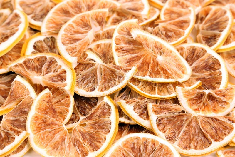 Dried lemon slices closeup stock image. Image of slice - 86165391