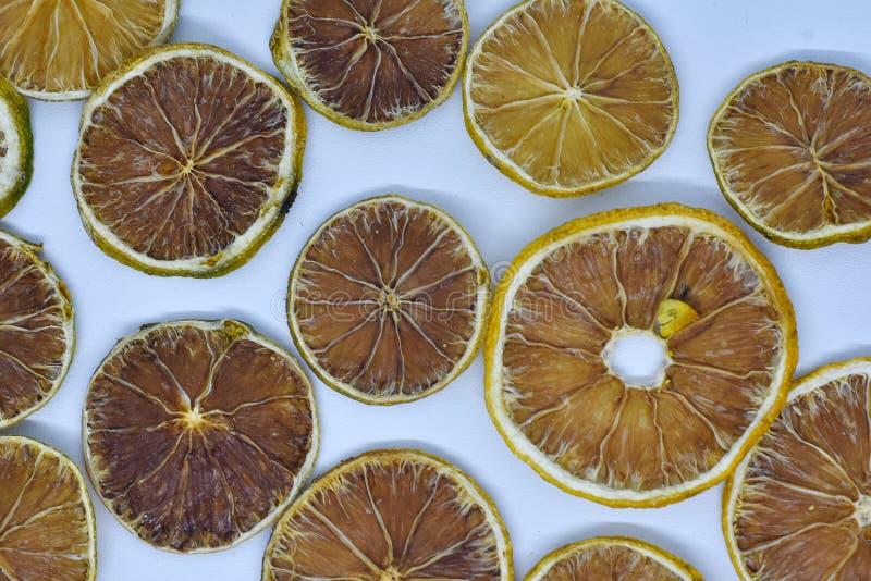 Dried Lemon with Thin Round Slices Stock Photo - Image of citrus, tree ...