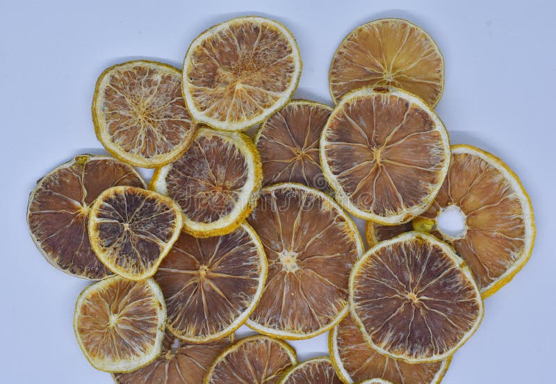 Dried Lemon with Thin Round Slices Stock Image - Image of thin, produce ...