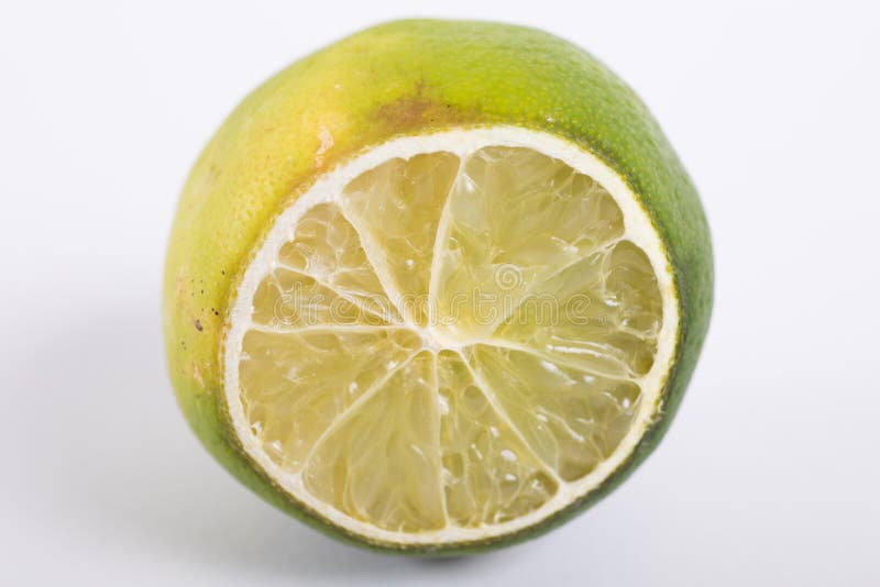 Dried Lime in White Background Stock Photo - Image of delicious ...