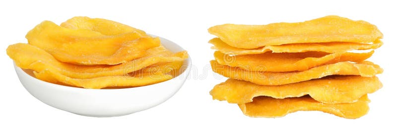 Dried Mango Ceramic Bowl Isolated White Background Stock Photos - Free ...