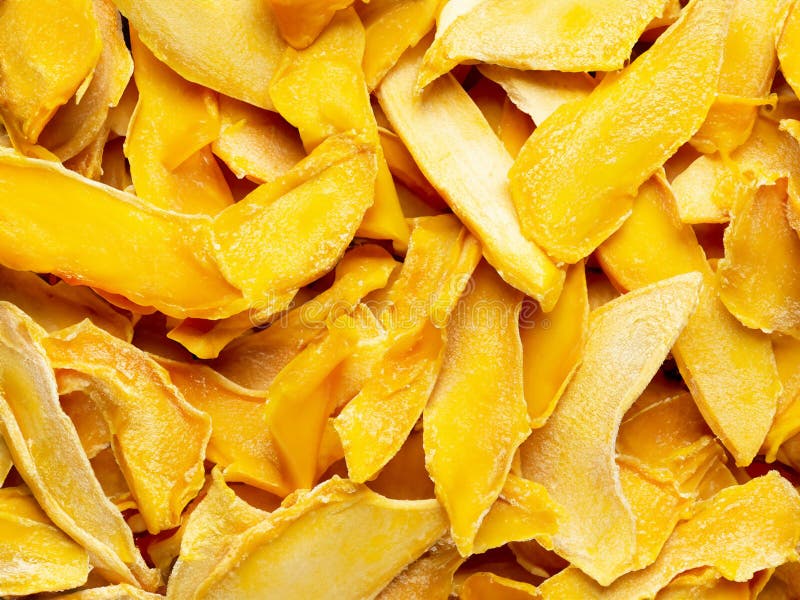 Dried Mango Chips. Close Up Stock Illustration - Illustration of ...