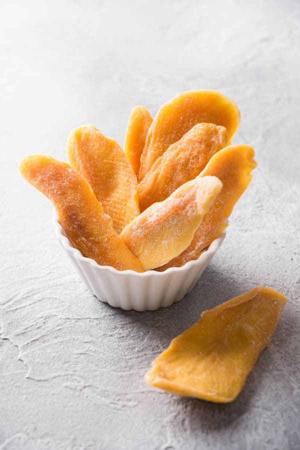Dry mango chips stock photo. Image of tropical, food - 111738044