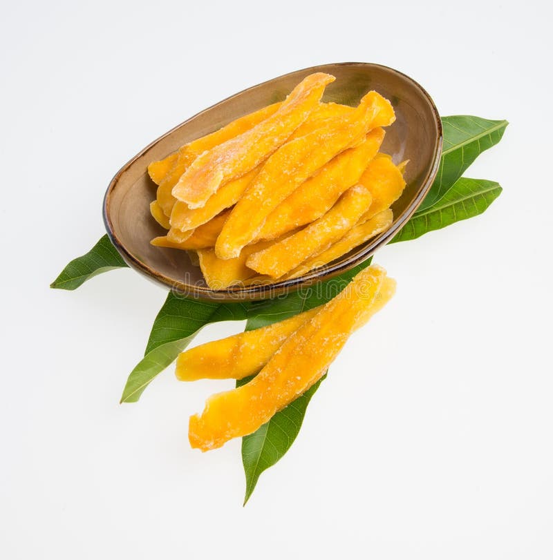 Dried Mango or Dried Mango Slices on a Background. Stock Photo - Image ...
