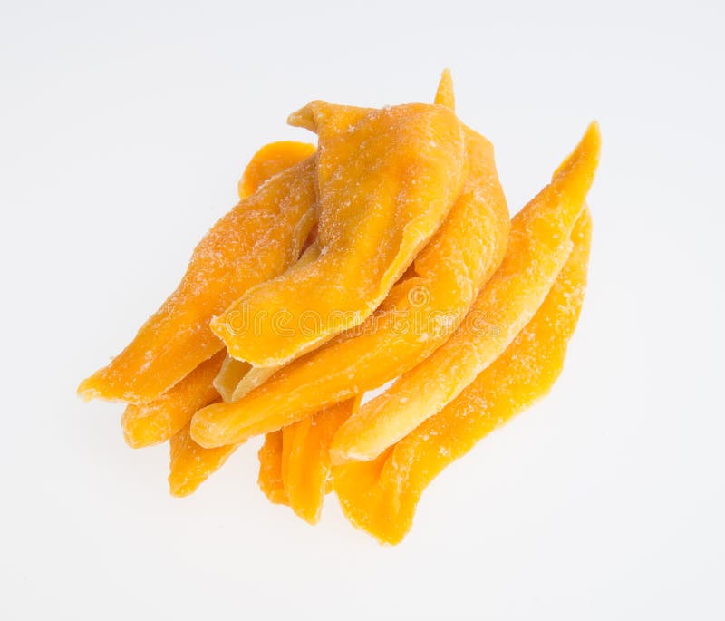 Dried Mango or Dried Mango Slices on a Background. Stock Photo - Image ...