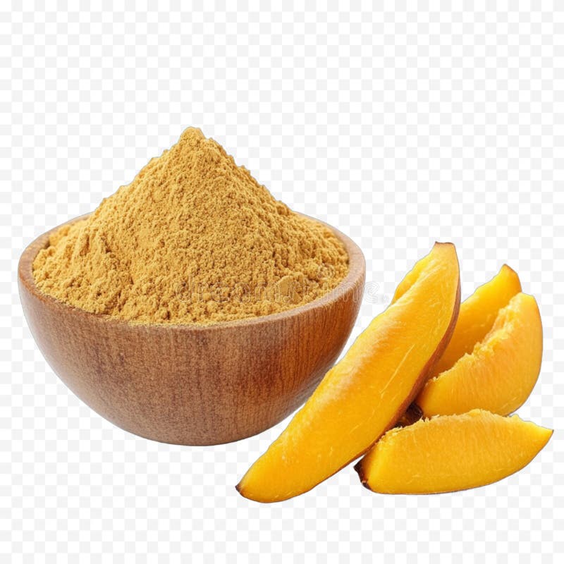 Dried Mango Powder stock image. Illustration of citron - 341474093