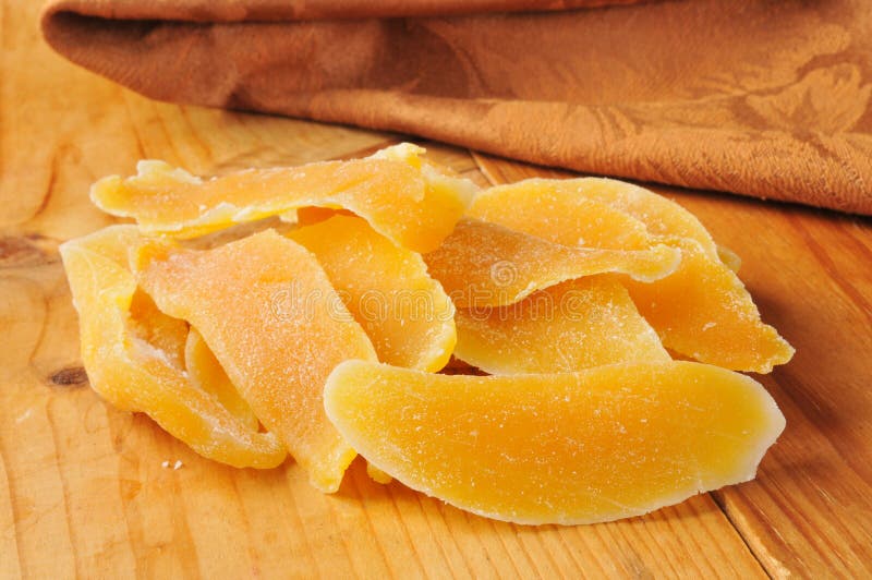 Dried mango slices stock photo. Image of fruit, napkin - 41075184